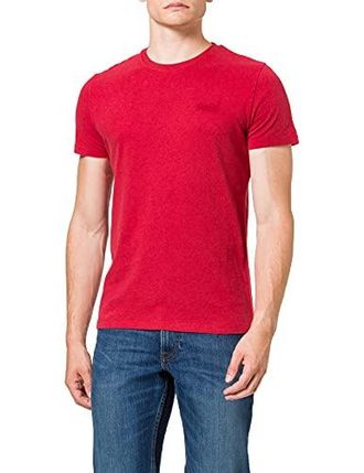 Superdry Vintage Logo EMB Tee T-Shirt, Hike Red Marl, S Homme