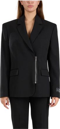 Msgm Msgm, Femme, Vestes, Noir, Taille: 36 FR Veste Classique en M&eacute;lange de Laine