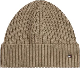 Tommy Hilfiger Strickm&uuml;tze aus Wolle mit Logo-Pin in