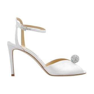 Jimmy Choo London Sacora Sandalen mit Absatz - - Shoes - Damen - Wei&szlig; - 35 1/2 EU
