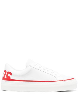 GCDS baskets à logo imprimé - Blanc