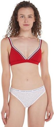 Tommy Hilfiger Haut de Bikini Triangle Femme sans Armatures, Rouge (Primary Red), S