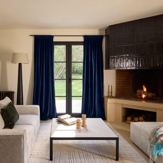 Madura Rideau &Agrave; Galon Fronceur Dalila Bleu nuit - BLEU