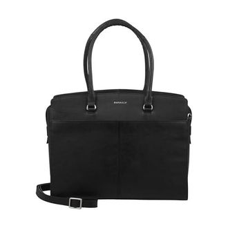 Burkely Cool Colbie Sac de Travail 15.6 - Noir - Sac Ordinateur en Cuir Pleine Fleur pour Femme - Grand Sac de Bureau avec Compartiment Rembourr&eacute; et Sangle Am