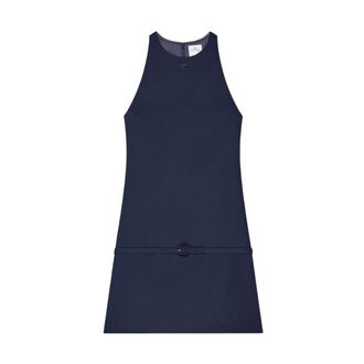 Courr&egrave;ges Kleid in Mini-L&auml;nge mit G&uuml;rtel - - Dresses - Damen - Blau - M