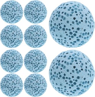 BESPORTBLE Ciieeo Nat&uuml;rliche Vulkanstein Duftperlen 16mm Rund 20 St&uuml;ck Aromatherapie Diffusorsteine f&uuml;r Auto Wohnung B&uuml;ro Dekorative Lavaperlen mit Langanhaltend