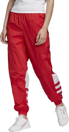 adidas Damen LRG LOGO TP Sport Trousers, lush red/White, 36 (IT: 42)