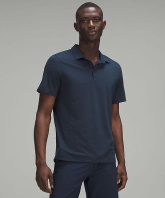 lululemon Polo manches courtes Evolution pour Hommes - Bleu - Taille XS