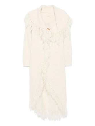 Cult Gaia Victoria Mantel mit Fransenbesatz - Nude