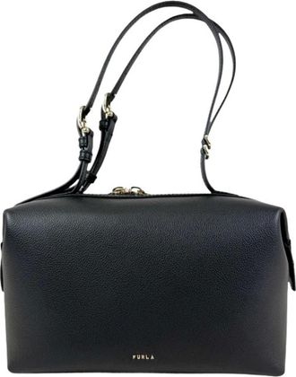 Furla Femme, Sacs, Noir, Taille: ONE Size Double M Boston Bag