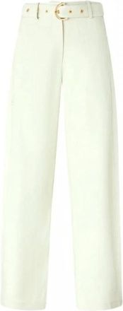 Pinko Pinko, Femme, Pantalons, Beige, Taille: 46 FR Wide Pantalons
