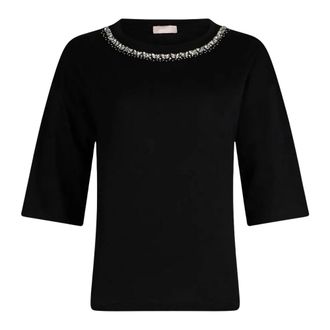 Liu Jo Femme, Blouses et Chemises, Noir, Taille: 42 FR Wa6128 T-shirt