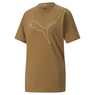 Puma Her Tee T-Shirt, Brun (Desert Tan), L Femme