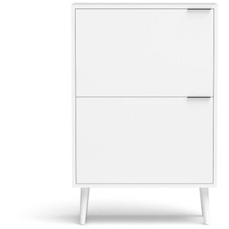 HERDASA Meuble à chaussures, modèle VICKY (527), en mélamine en couleur blanc