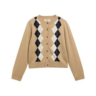 Barbour Cardigan Mariana - Femme - Pulls - Beige - Taille: 40 FR