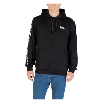 Emporio Armani Emporio Armani Ea7, Homme, Sweatshirts et sweats &agrave; capuche, Noir, Taille: L Sweat &agrave; capuche avec design EA7