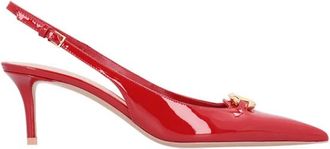 Valentino Garavani Femme, Chaussures, Rouge, Taille: 37 EU &Eacute;dition Audacieuse Escarpins Slingback VLogo