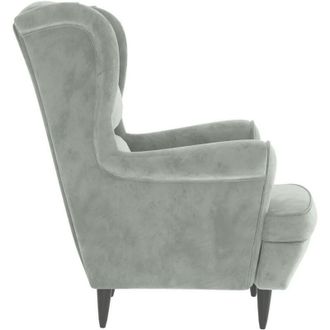vidaXL Sessel Hellgrau Samt - Vidaxl