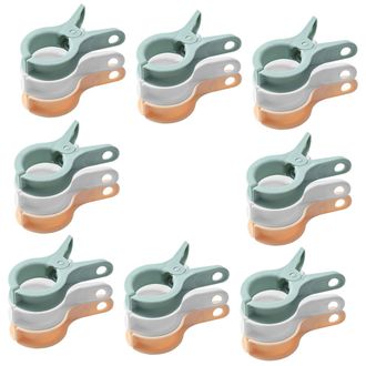 Cabilock 24 St&uuml;ck Winddichte W&auml;scheklammern Aus Kunststoff F&uuml;r Kleidung Und Strandt&uuml;cher rutschfest Vielseitig F&uuml;r Haushalt Und Outdoor Anwendung