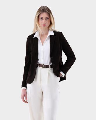 van Laack Blazer gerippt aus Samt