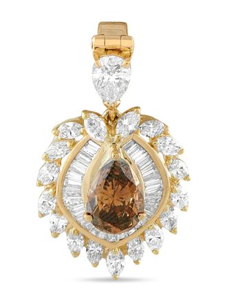 Luxury Bazaar pendentif en or 18ct pav&eacute; de diamant