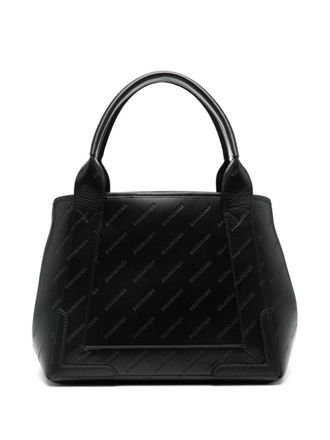 Balenciaga sac porté épaule à logo embossé - Noir