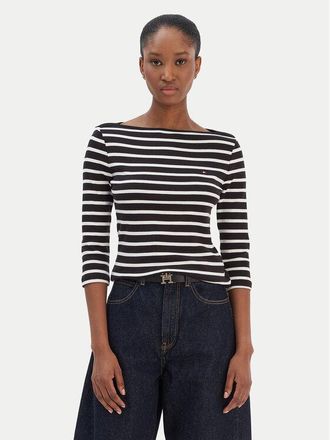 Tommy Hilfiger Bluse New Cody WW0WW40589 Schwarz Slim Fit