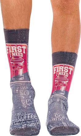 Wigglesteps Herren Socken COOFFEE MADNESS-M, one Size (41-46)