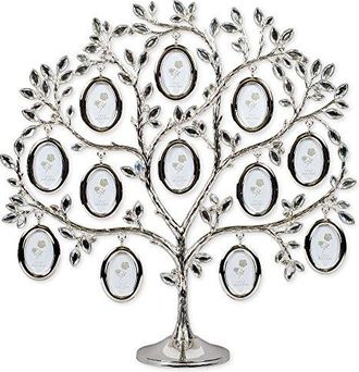 Roman Elegante Family Tree 30,5 x 30,5 cm Metall Tisch Top Foto Rahmen Dekoration
