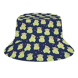 Generic Grenouille Bleu-1 Chapeau De Pêcheur Respirant Chapeaux De Visière Anti-UV Pêcheur Cap pour Hommes Randonnée Voyage
