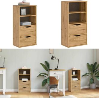vidaXL Beistellschrank mit Schubladen 40x24x79 cm Massivholz Kiefer - Vidaxl