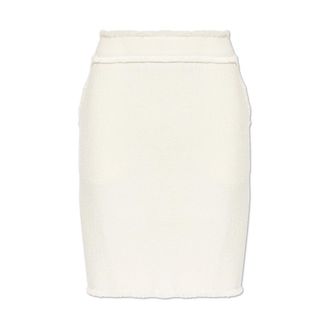 Max Mara Abile Wool Skirt - Femme - Jupes - Beige - Taille: 34 FR