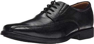 Clarks Tilden Walk Tissu Oxford Homme, Black Leather Noir A, 41 EU