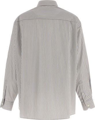Prada Striped Cotton Poplin Shirt - Multicolor
