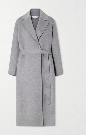 Stella McCartney Iconic Stella Mantel Aus Wolle Mit Bindeg&uuml;rtel - Grau