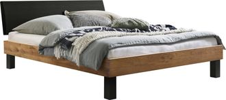 Hasena Trento Bett Sondrio Wildeiche Natur Lecco Smoke 90x200