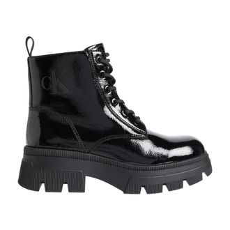 Calvin Klein Jeans Chunky Combat Laceup Stiefel - - Shoes - Damen - Schwarzk - 41 EU