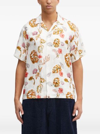 A Bathing Ape Hemd mit Blumen-Print - Wei&szlig;
