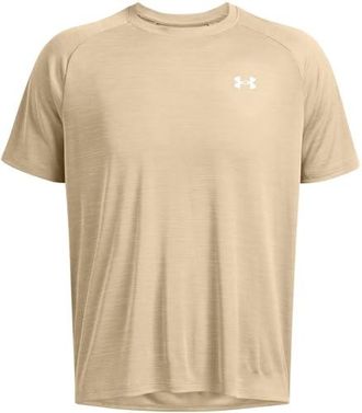 Under Armour Tech Textured Short Sleeve T Shirt UA SS, (300) City Kaki / / Blanc, Taille 3XL Homme