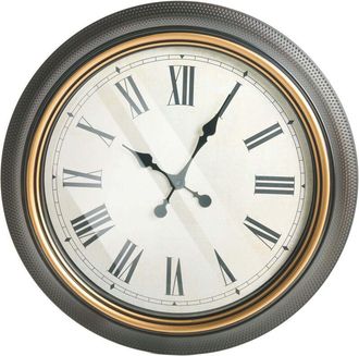 Beliani Wanduhr VILLENA 63 cm Schwarz