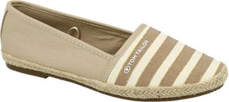 Tom Tailor Damen 5392001 Flacher Slipper, Offwhite Sand, 39 EU