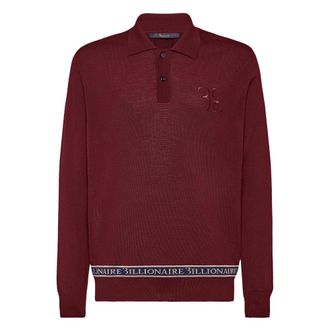 Billionaire Boys Club Homme, Pulls, Rouge, Taille: 3XL Pullover Polo-Neck LS