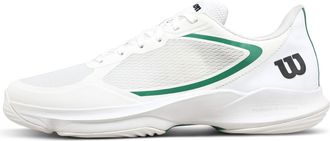 Wilson Herren Hurakn Lite Mens Shoe Padel-Schuh, White/White/Bosphorus, 43 1/3 EU X-Weit
