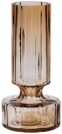 Broste Copenhagen Broste Copenhagen Hyacint Vase aus Glas in der Farbe Indian Tan, Ma&szlig;e: 12cm x 12cm x 24,9cm, 14496142