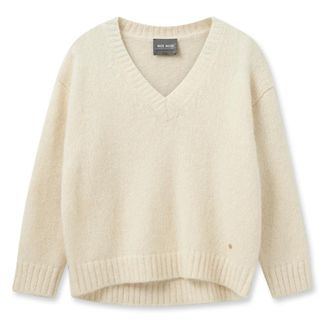 Mos Mosh MOS Mosh, Femme, Pulls, Beige, Taille: 40 FR Pull Chaud en Tricot