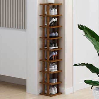 Generic Schmales Schuhregal aus Bambus, Platzsparendes DIY-Schuhregale for Den Boden, Schuhst&auml;nder for Eingangsbereich, Wohnzimmer, Schlafzimmer und Balkon