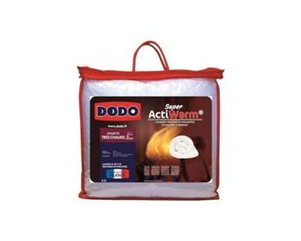 Dodo Dodo Couverture tr&egrave;s Chaude 450 g/m&sup2; Super ACTIWARM 200 x 200 cm Blanc