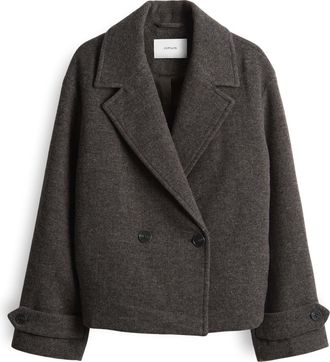 OPUS Damen Jacke | HALLYN Regular Cabanjacke aus feinem Wollmix Dark Grape, 42