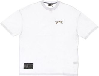Dolly Noire Lettering Over Tee - - Tops - Herren - Wei&szlig; - L