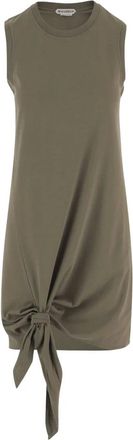 J.W.Anderson Femme, Robes, Brun, Taille: 36 FR Robe en coton avec ourlet nou&eacute;